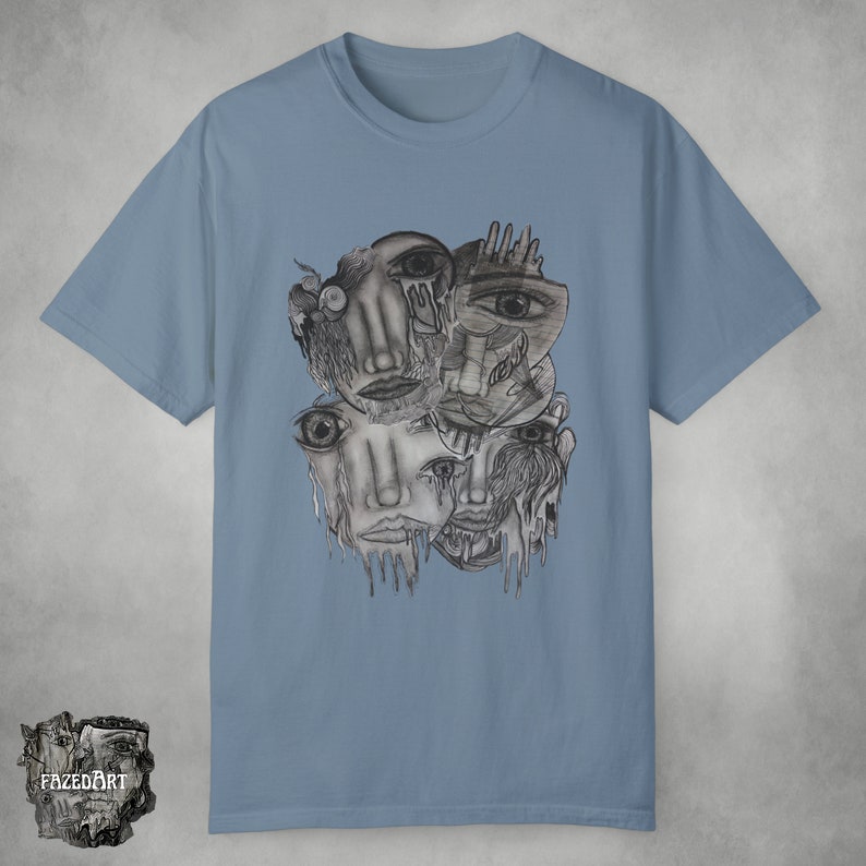 Edgy Alternative Graphic Tshirt, Gothic Streetwear Tee, Surreal ...