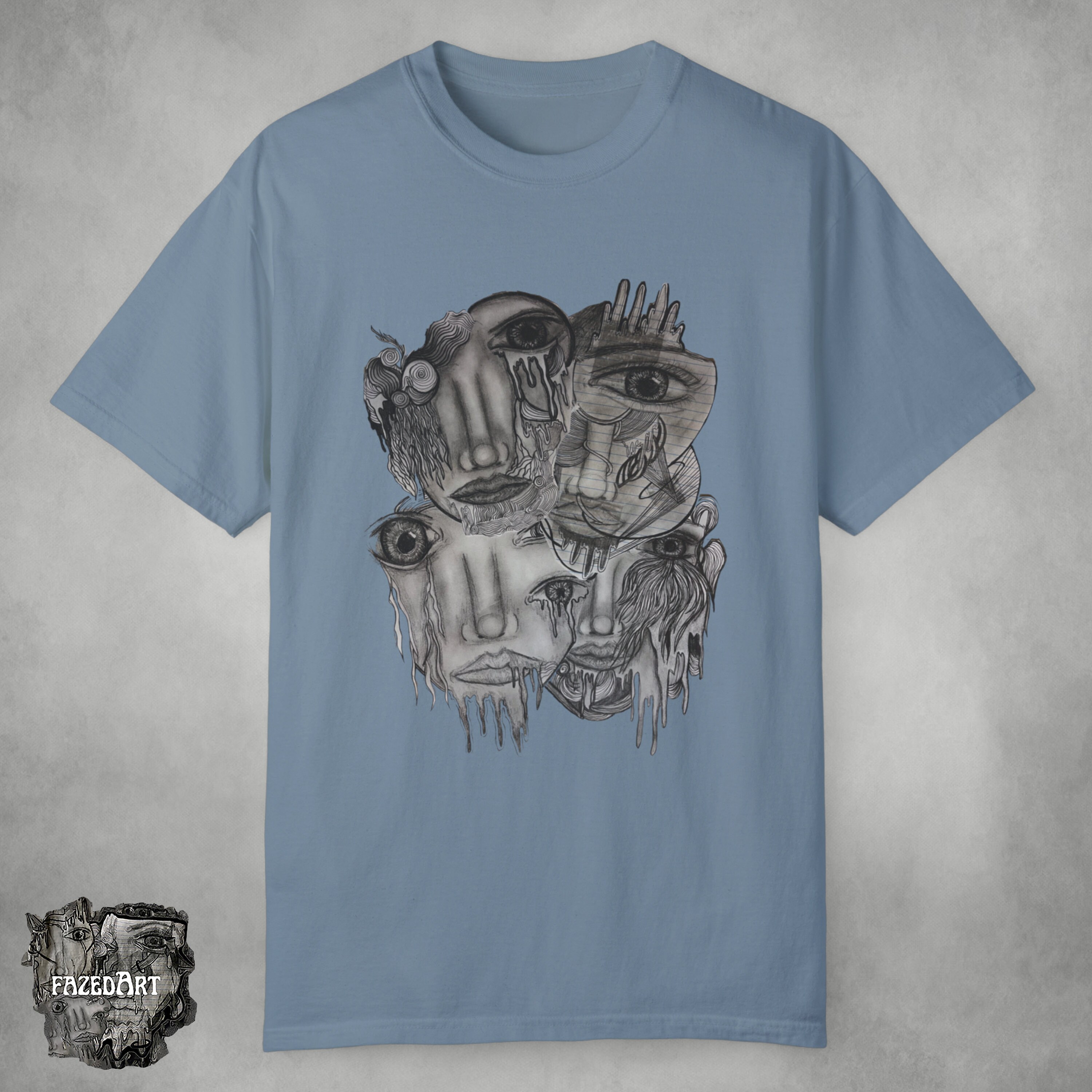 Edgy Alternative Graphic Tshirt, Gothic Streetwear Tee, Surreal ...