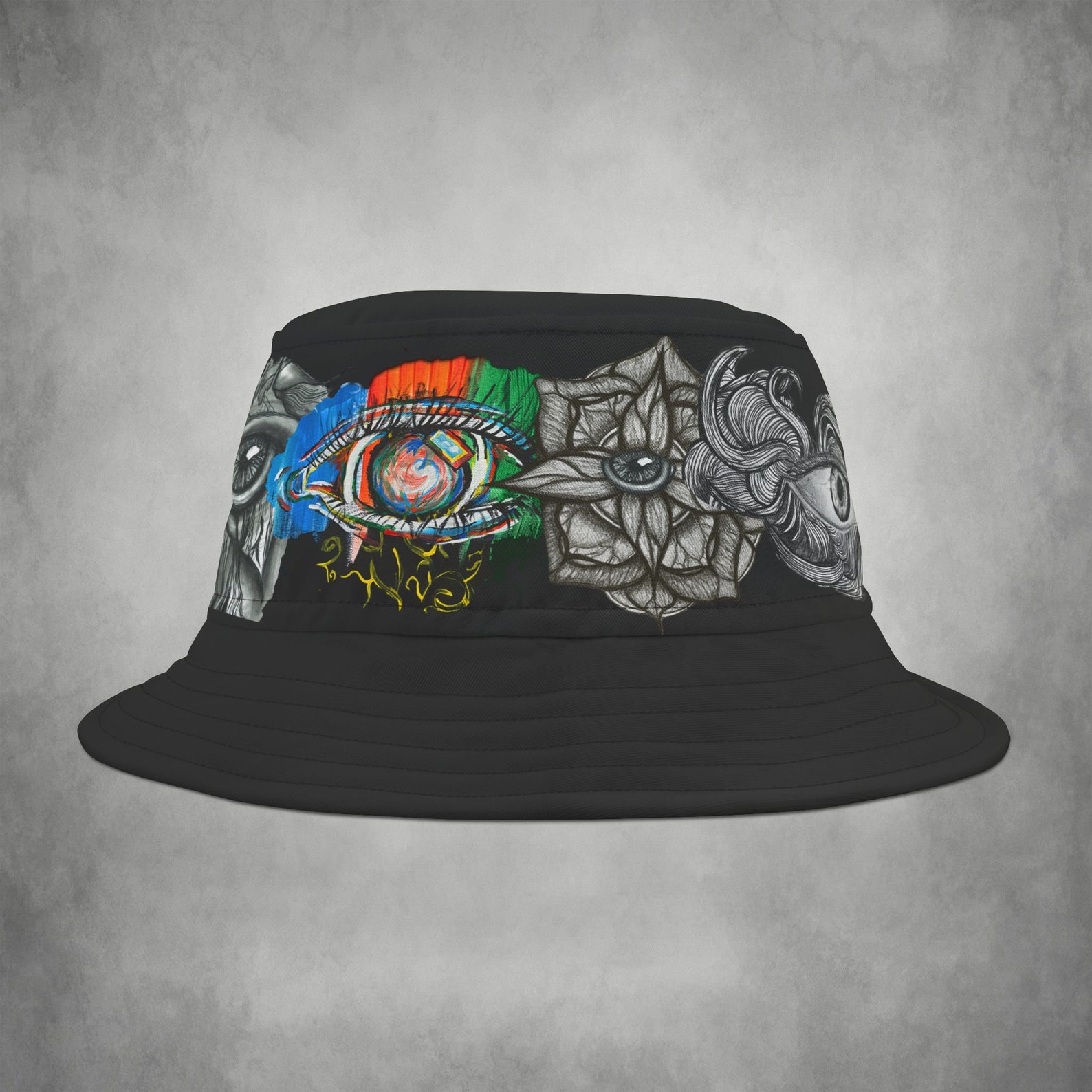 Rave Bucket Hat, EDM Accessories, Festival Hat, Funky Colorful Cap ...