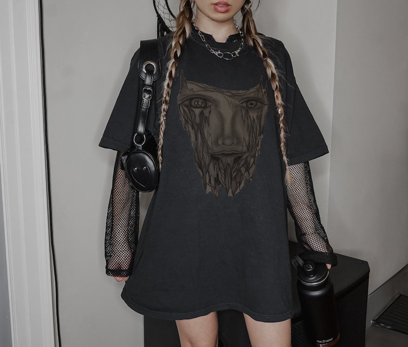 Dark Art Graphic T-shirt, Edgy Alternative Tee, Gothic Clothing ...