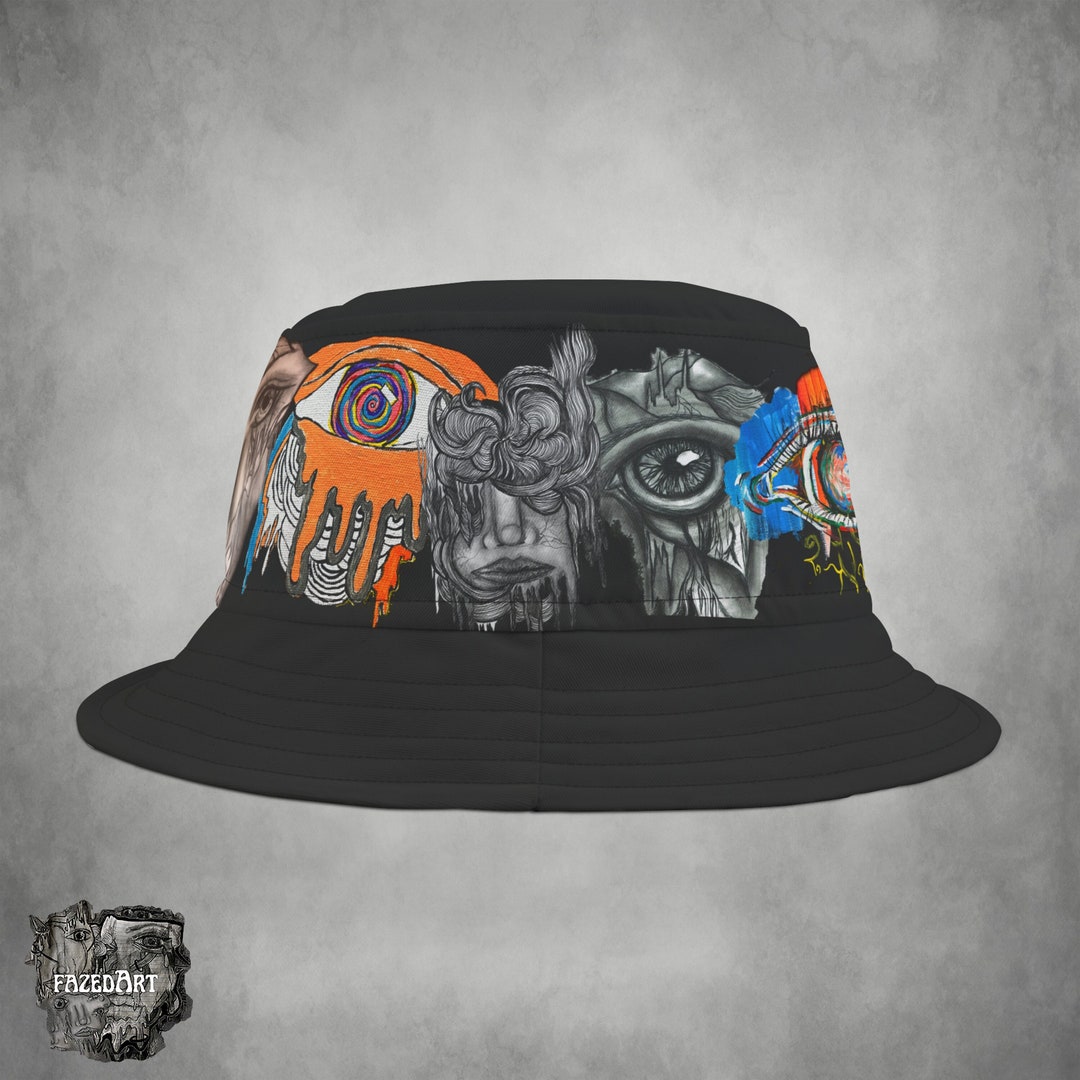 Rave Bucket Hat, EDM Accessories, Festival Hat, Funky Colorful Cap ...