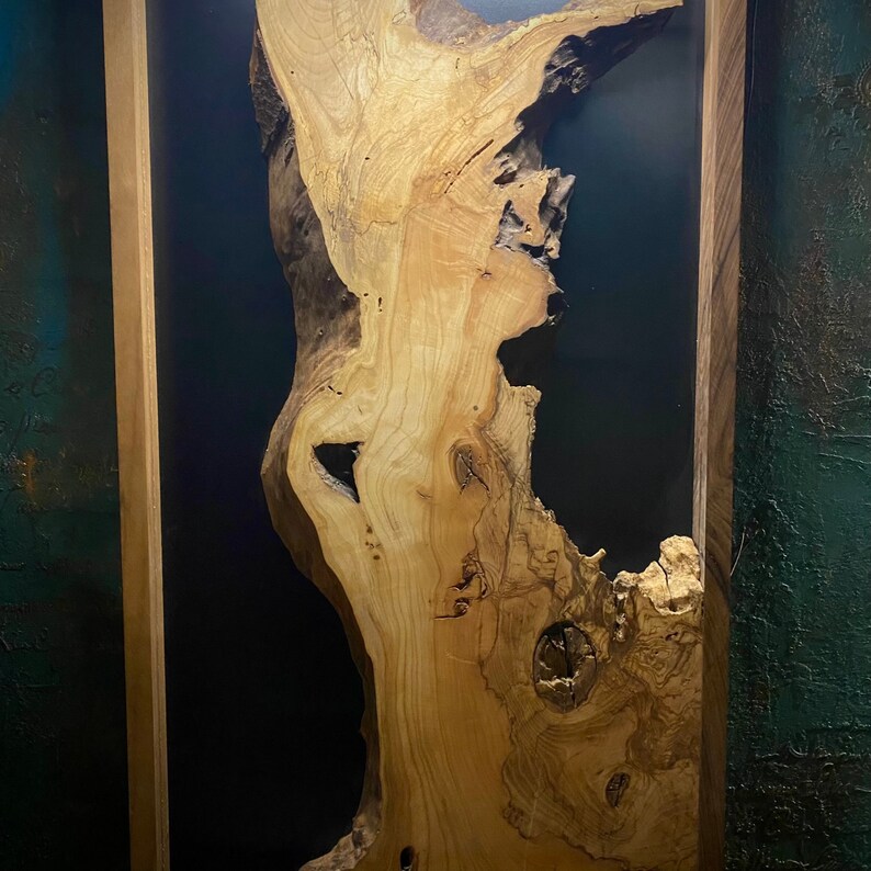 Handmade Live Edge Olive Wood Wall Art With LED Lighting - Etsy