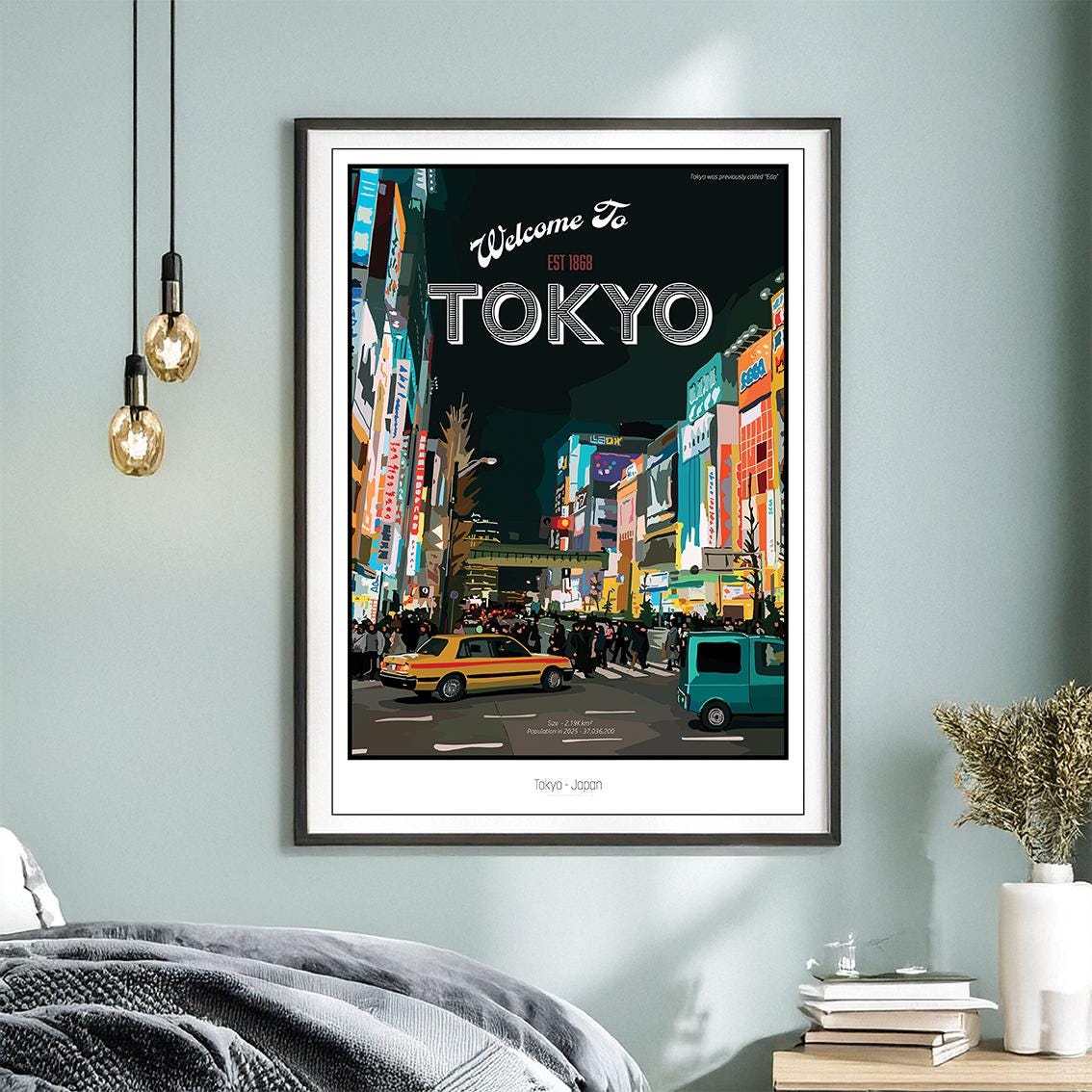 Welcome to "tokyo" Hand Drawn Poster - Etsy
