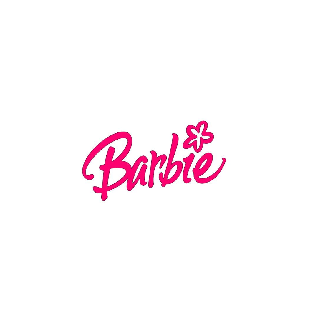 Large Barbie Logo Decal - Barbie Sticker - Wall Sticker - Barbie Party ...