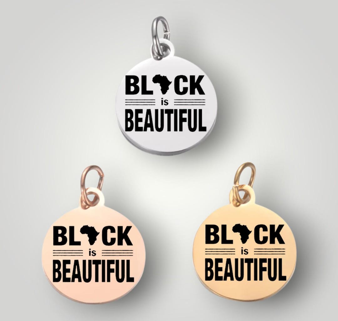 Black is Beautiful - African Charms - Gold Filled Charms - Bracelet ...