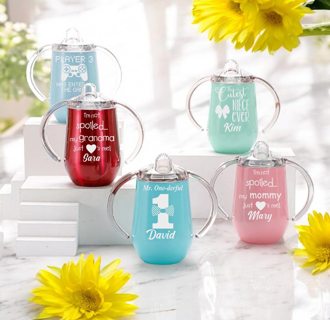 Personalized Baby Cup Baby Bottle Engraved Sippy Cup Insulated Sippy ...
