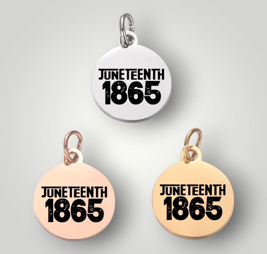 Juneteenth 1865 - Juneteenth Charms - Gold Filled Charms - Bracelet ...