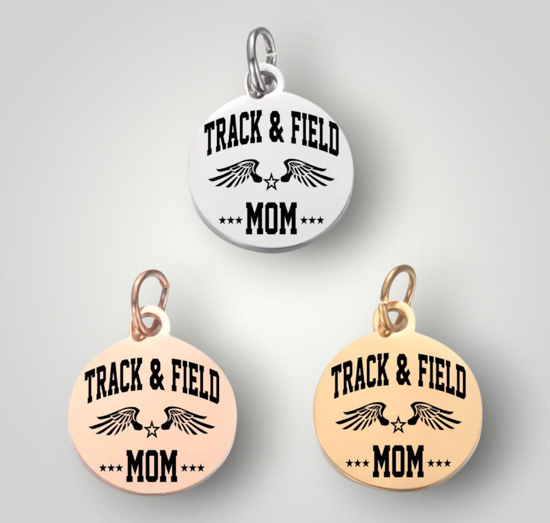 Track and Field Mom - Track Mom Charm - Gold Filled Charms - Bracelet ...