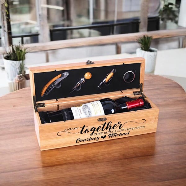 Custom Wine Box - Etsy