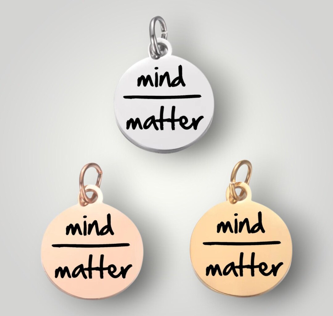 Mind Over Matter - Motivational Charms - Gold Filled Charms - Bracelet ...
