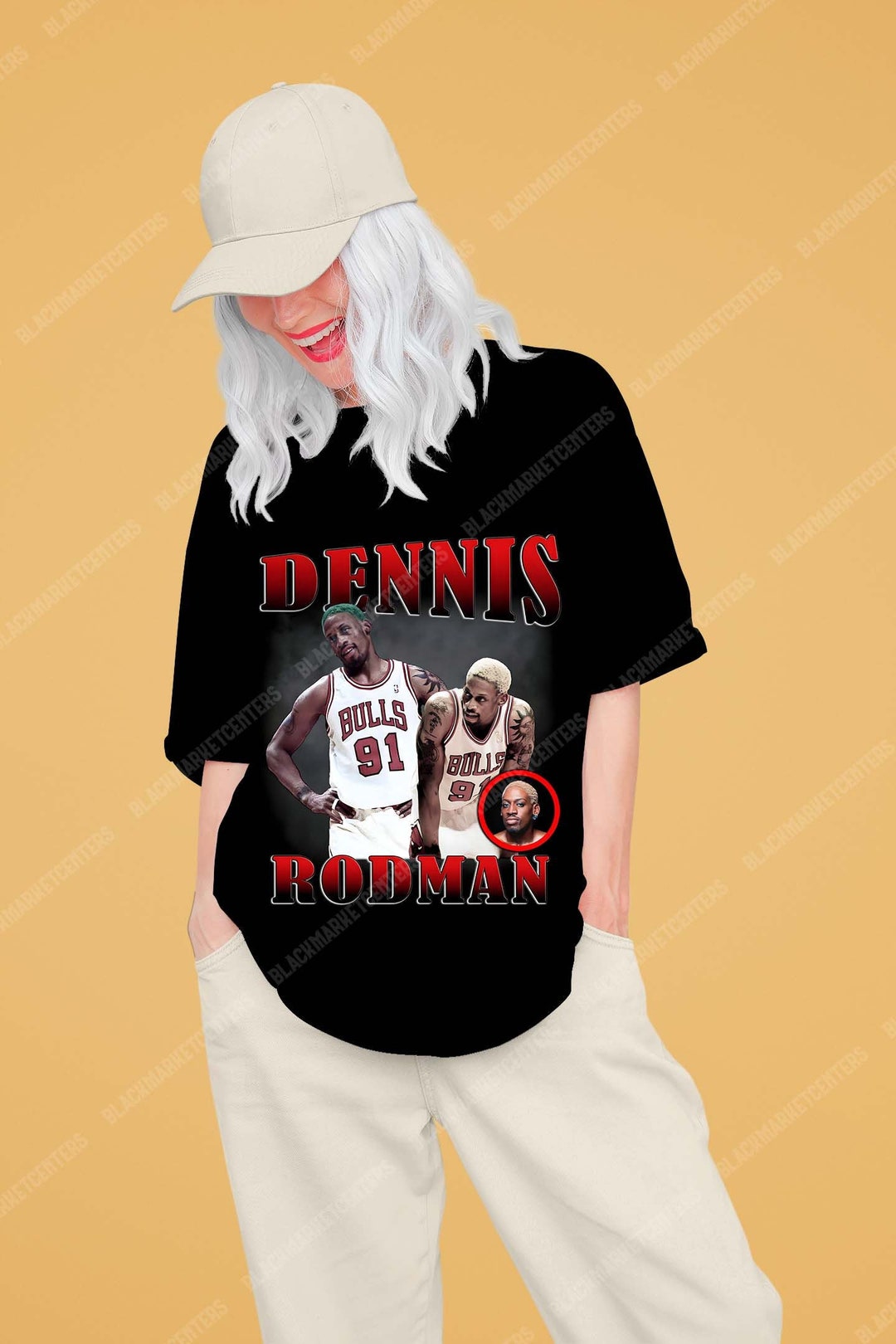 Vintage Dennis Rodman Basketball Shirt, Basketball Christmas Shirt ...