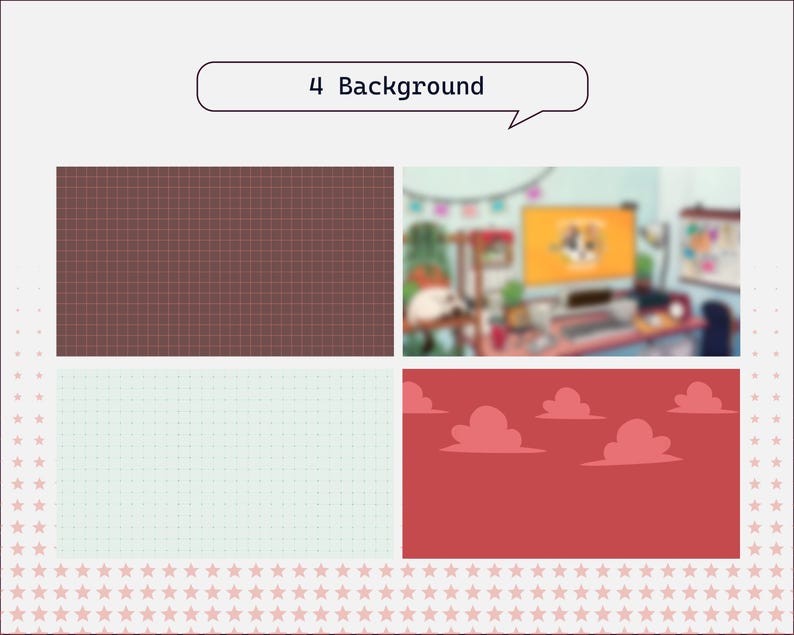 Animated Cat Room Stream Overlay Package (digital Download) - Etsy