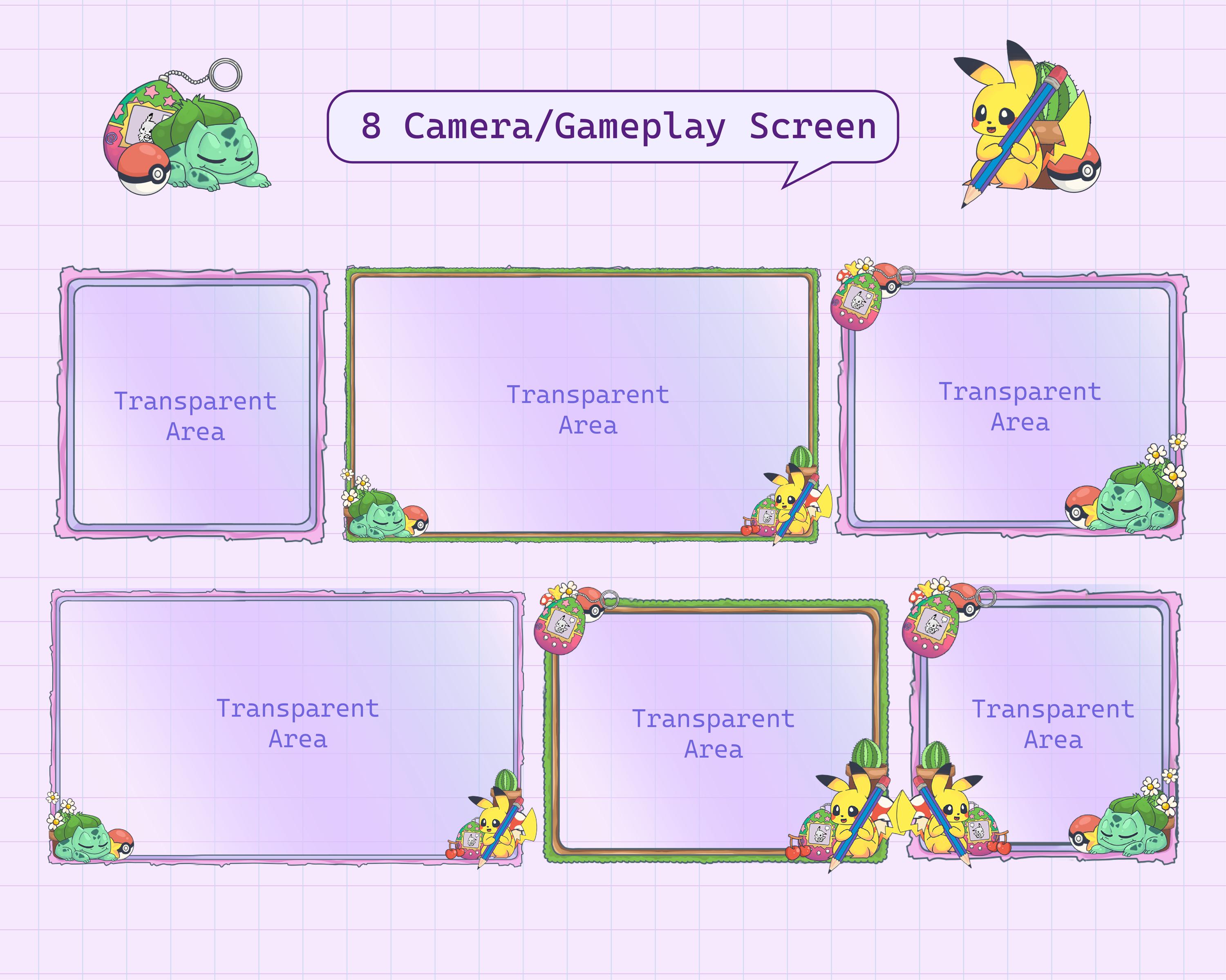 Pokémon Chillin Room | Cozy Animated Stream Overlay Pack for Twitch ...