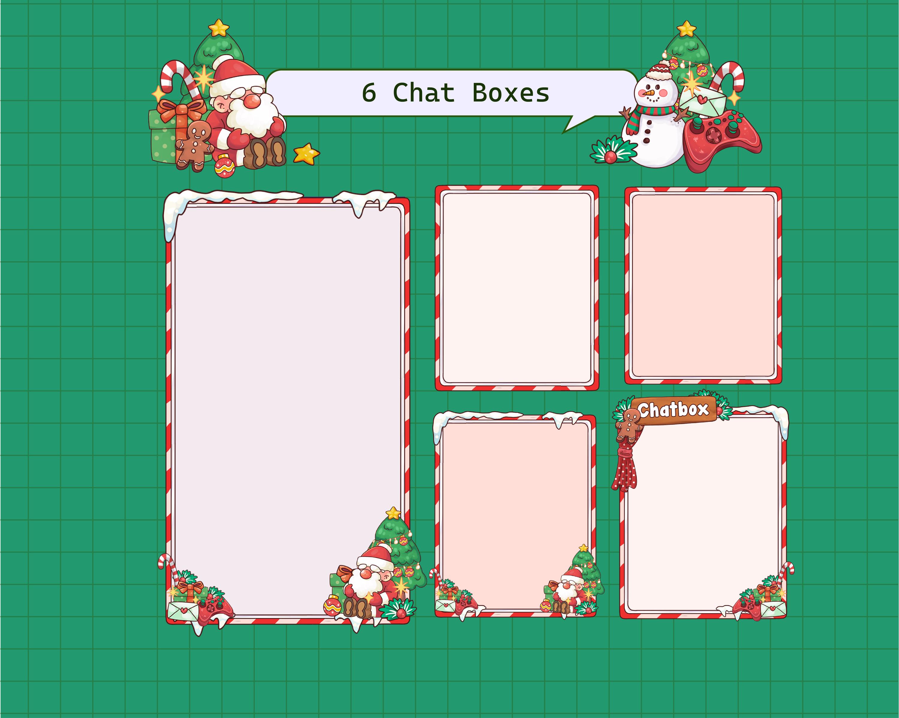 Shiny Christmas Stream Overlay | Holiday Stream Assets | Twitch ...