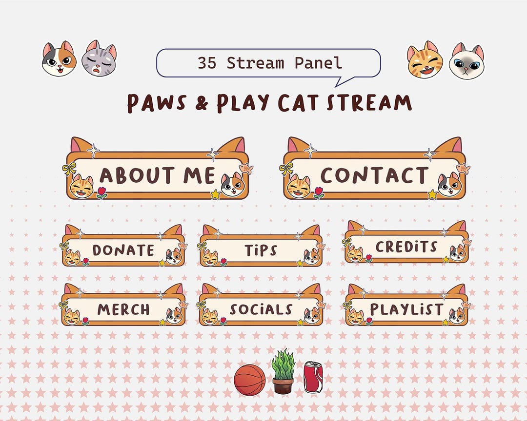 35 Cat Themed Twitch Panels | Twitch Panels Lofi | Twitch Stream | Cozy ...