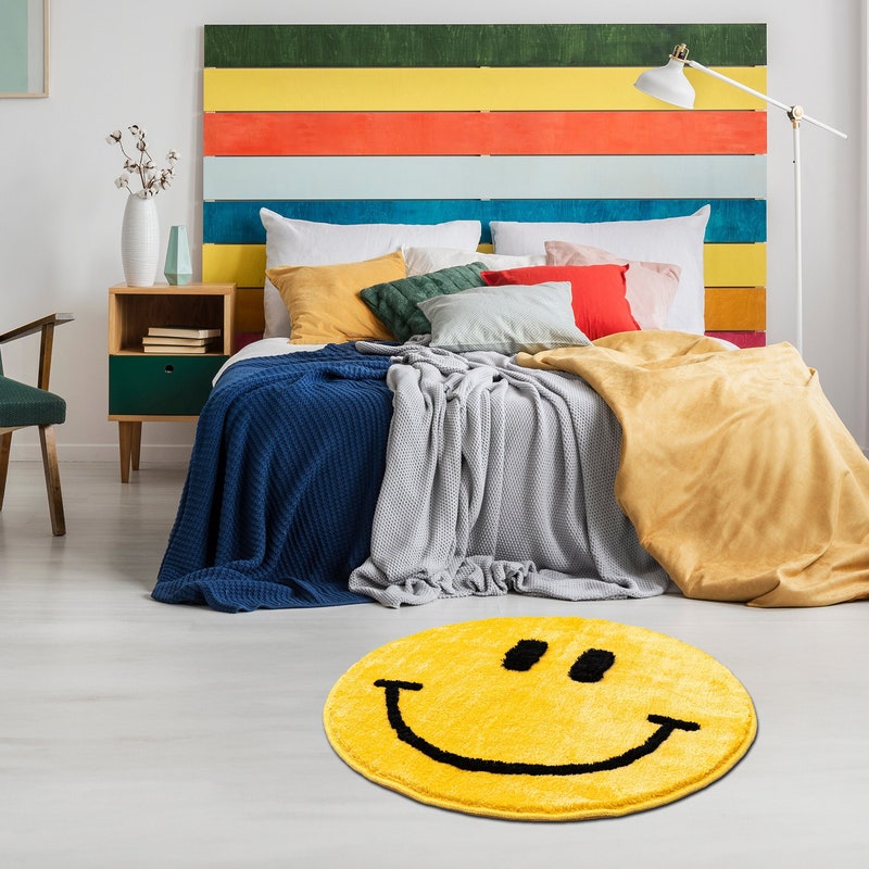 Smiley Face Pillow - Etsy