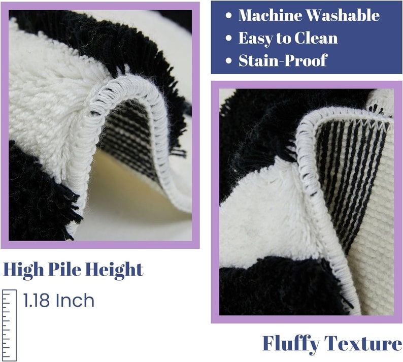 Piano Rug Hand Tufted Piano Rug for Kids Room Fluffy Music Rug for ...