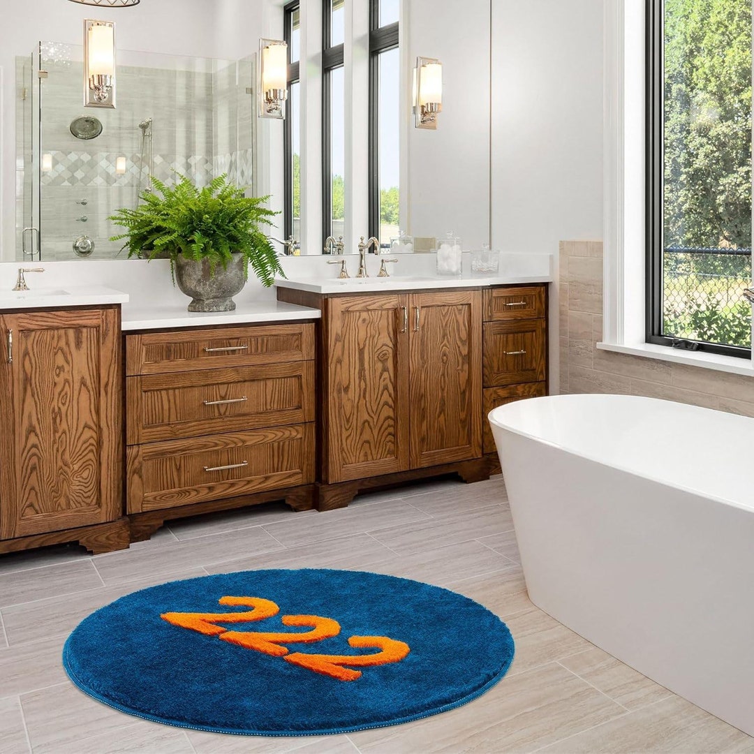 Angel Number Rug for Bedroom Hand Tufted 222 Rug Handmade Number Rug ...