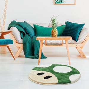 Mushroom Rug, Hand Tufted Mushroom Rug, Funny Nursery Rug, Mushroom ...