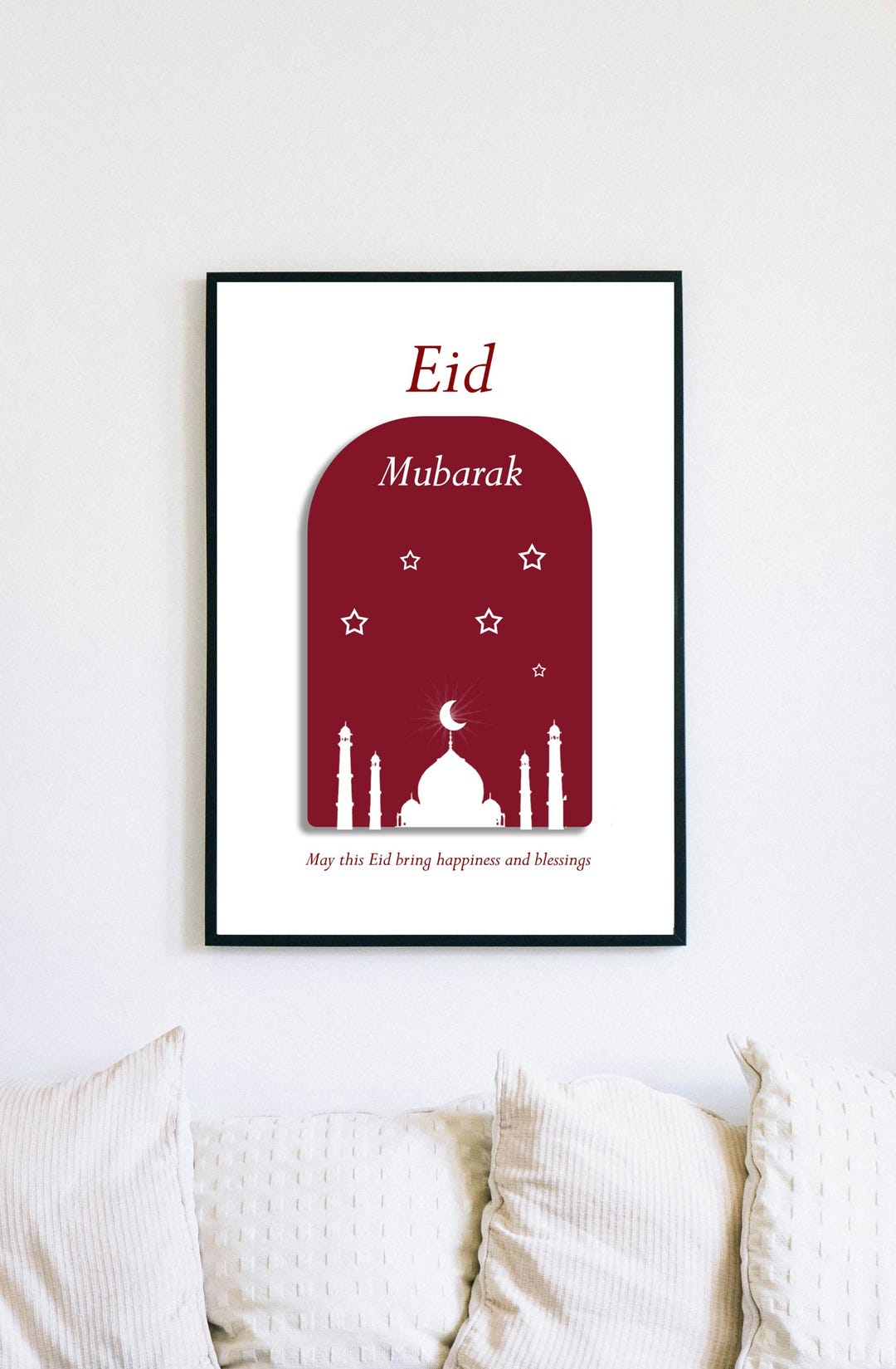 Printable Eid Mubarak Print | Eid Greeting | Eid Digital Decor Islamic ...