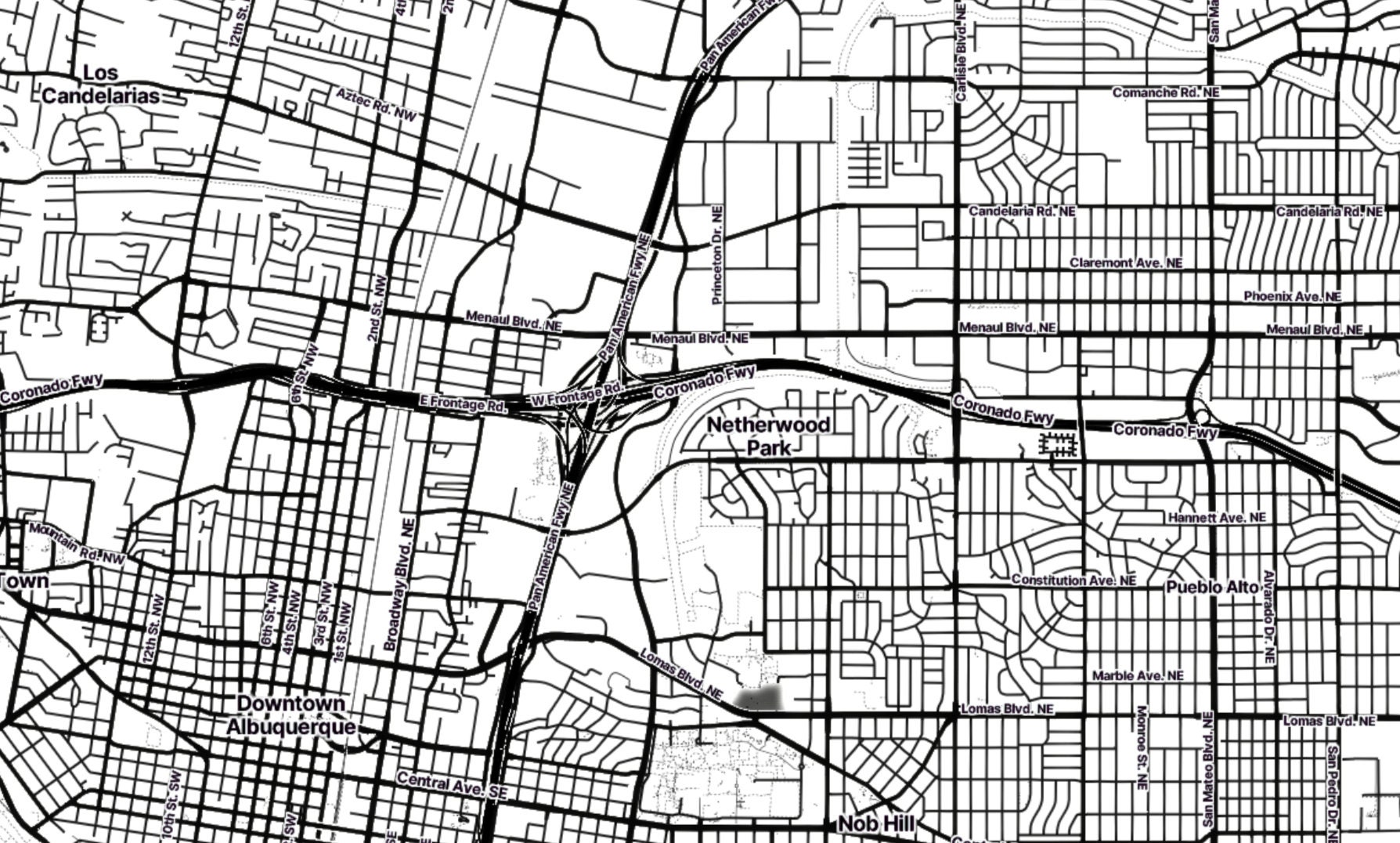Albuquerque City Map, Digital JPG Download for Gift to Your Family and ...