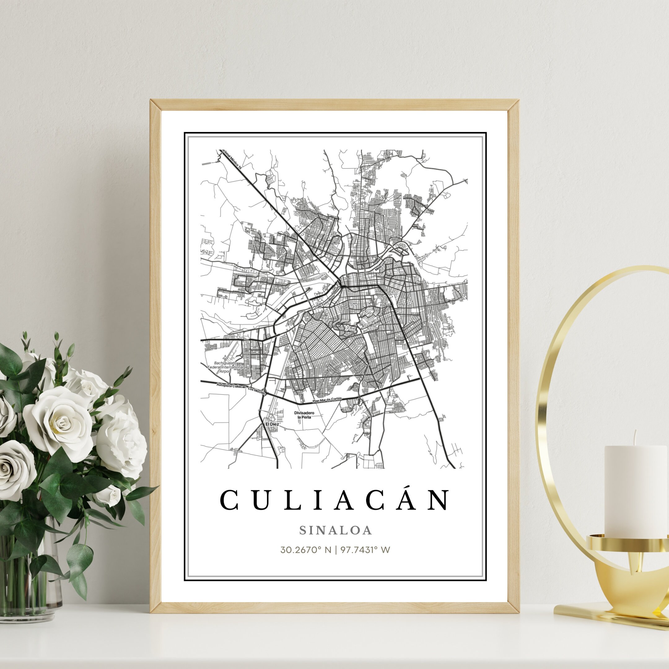 Custom City Map, Personalized City Map Printing, Gift for a Friend or ...