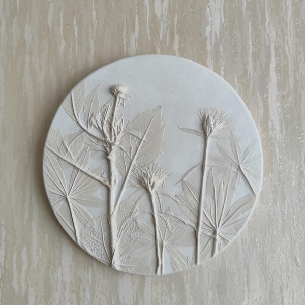 Botanical Bas Relief - Etsy