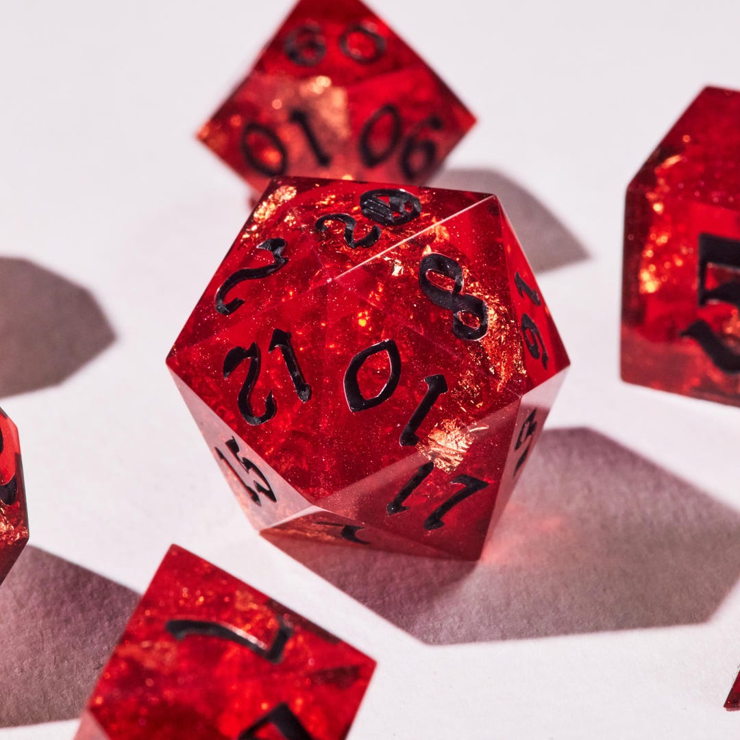 Dice Set, RPG Dice Collection, Handmade Epoxy Resin Dice Sets, Dnd ...