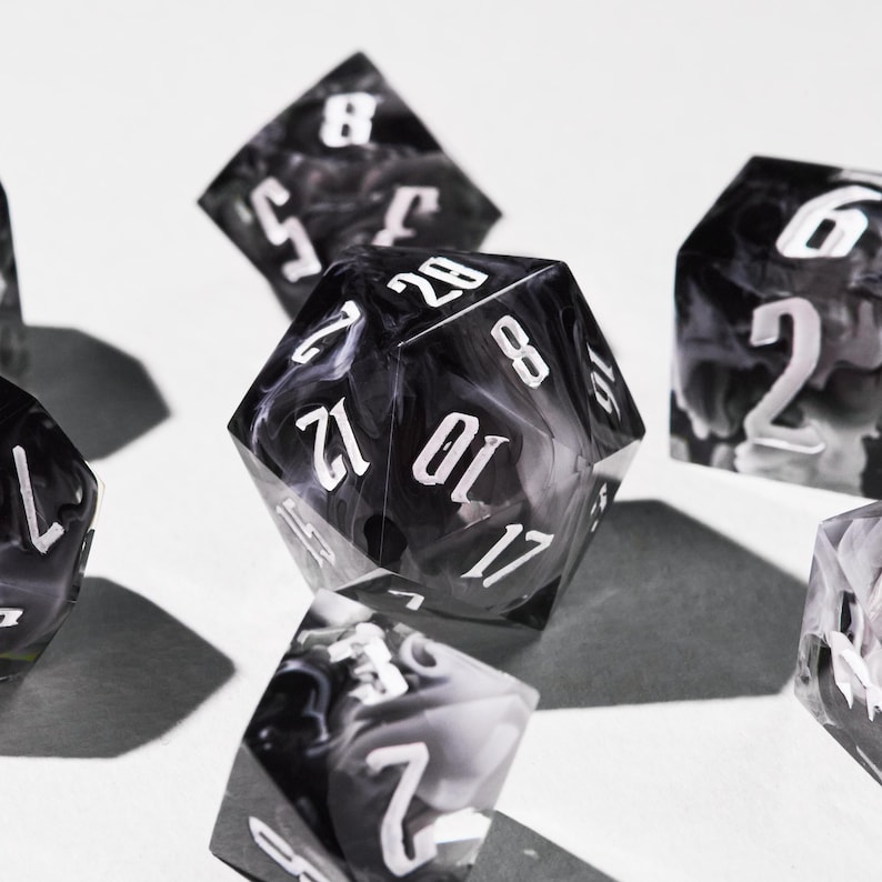 Dice Set, RPG Dice Collection, Handmade Epoxy Resin Dice Sets, Dnd ...