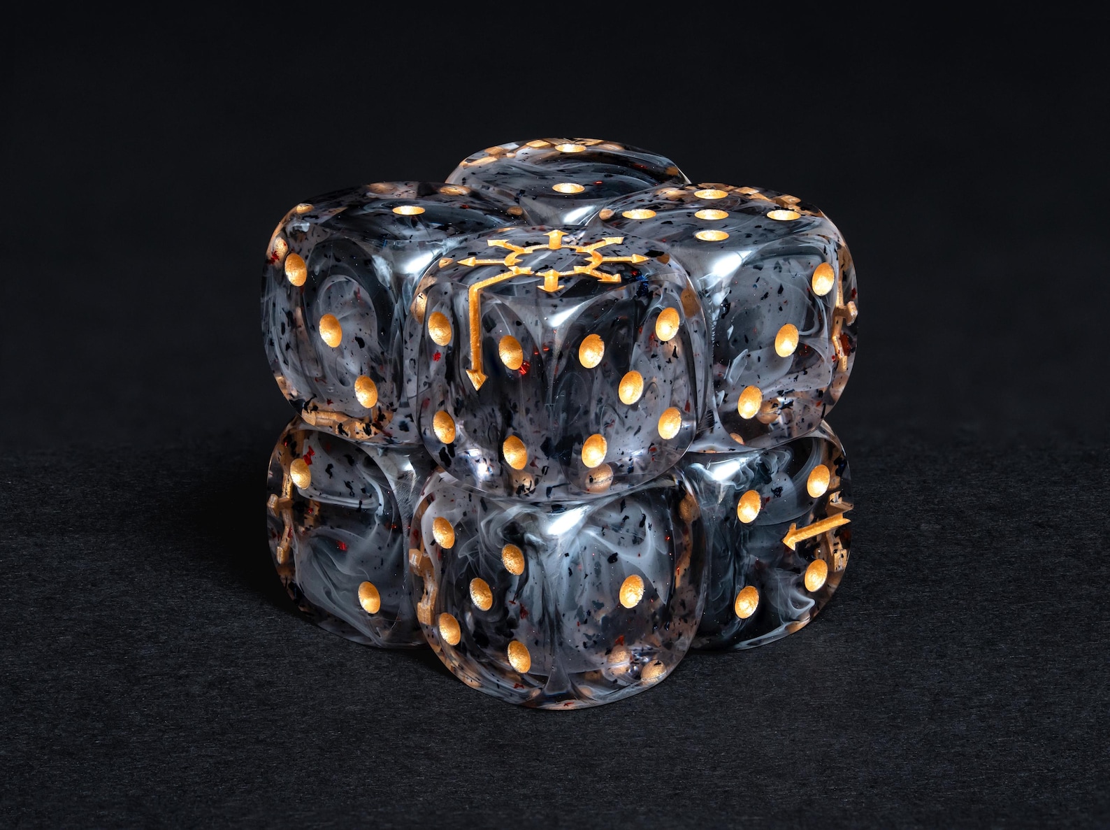 Chaos Dice, D6, Dice Set, Board Games, Epoxy Dice, DND, RPG, Soft Edges ...