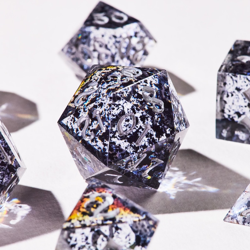 Dice Set, RPG Dice Collection, Handmade Epoxy Resin Dice Sets, Dnd ...