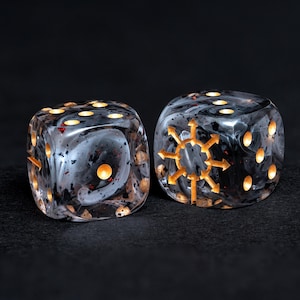 Chaos Dice, D6, Dice Set, Board Games, Epoxy Dice, DND, RPG, Soft Edges ...