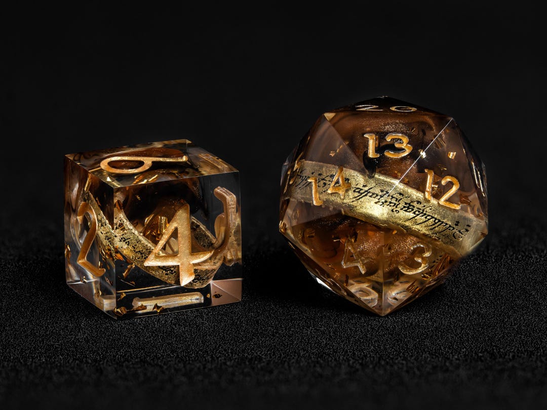 Dice Set, MTG, One Ring, LOTR Dice, Board Games, DND Gifts - Etsy