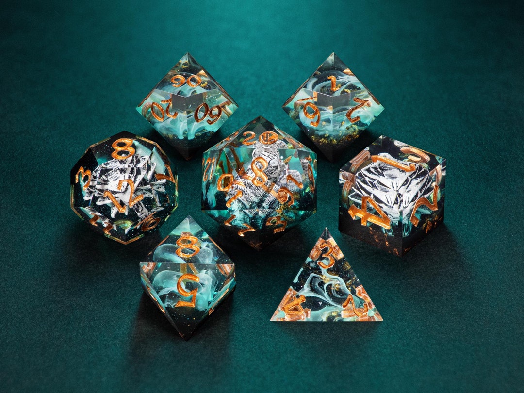 Witcher Dice Set, Sharp Edge DND Dice - Etsy