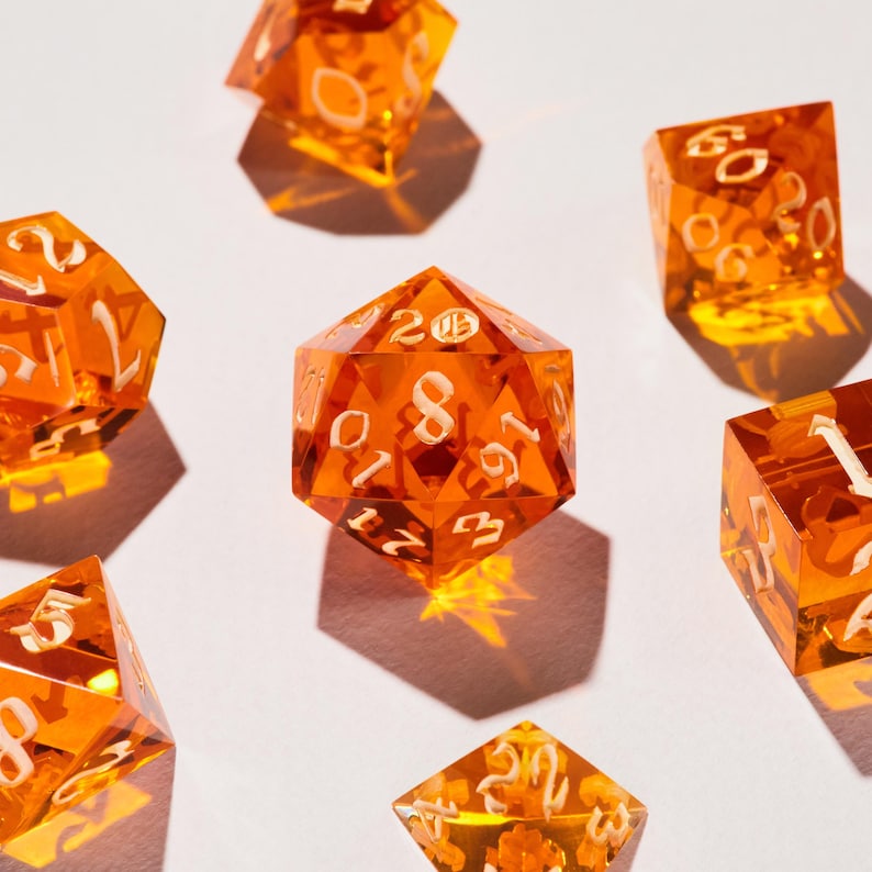 Dice Set, RPG Dice Collection, Handmade Epoxy Resin Dice Sets - Arcane ...