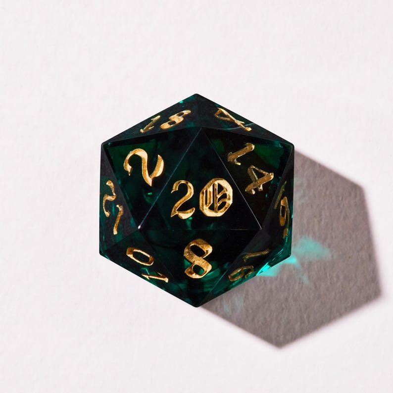 Handmade Resin Dice Set for Dnd | Sharp Edge Dice | Dungeons and ...