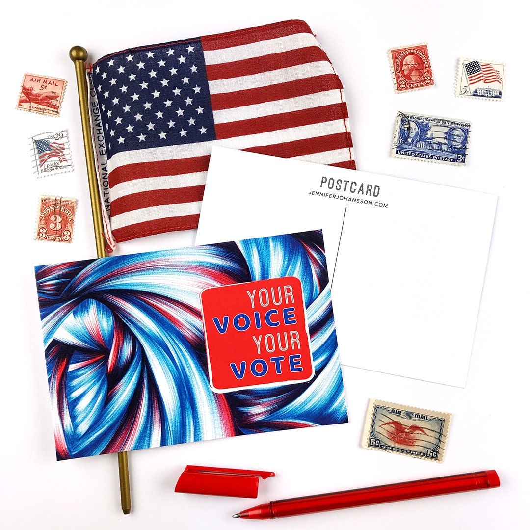 Vote Postcards Your Voice Your Vote Election Postcards Voter Postcards ...