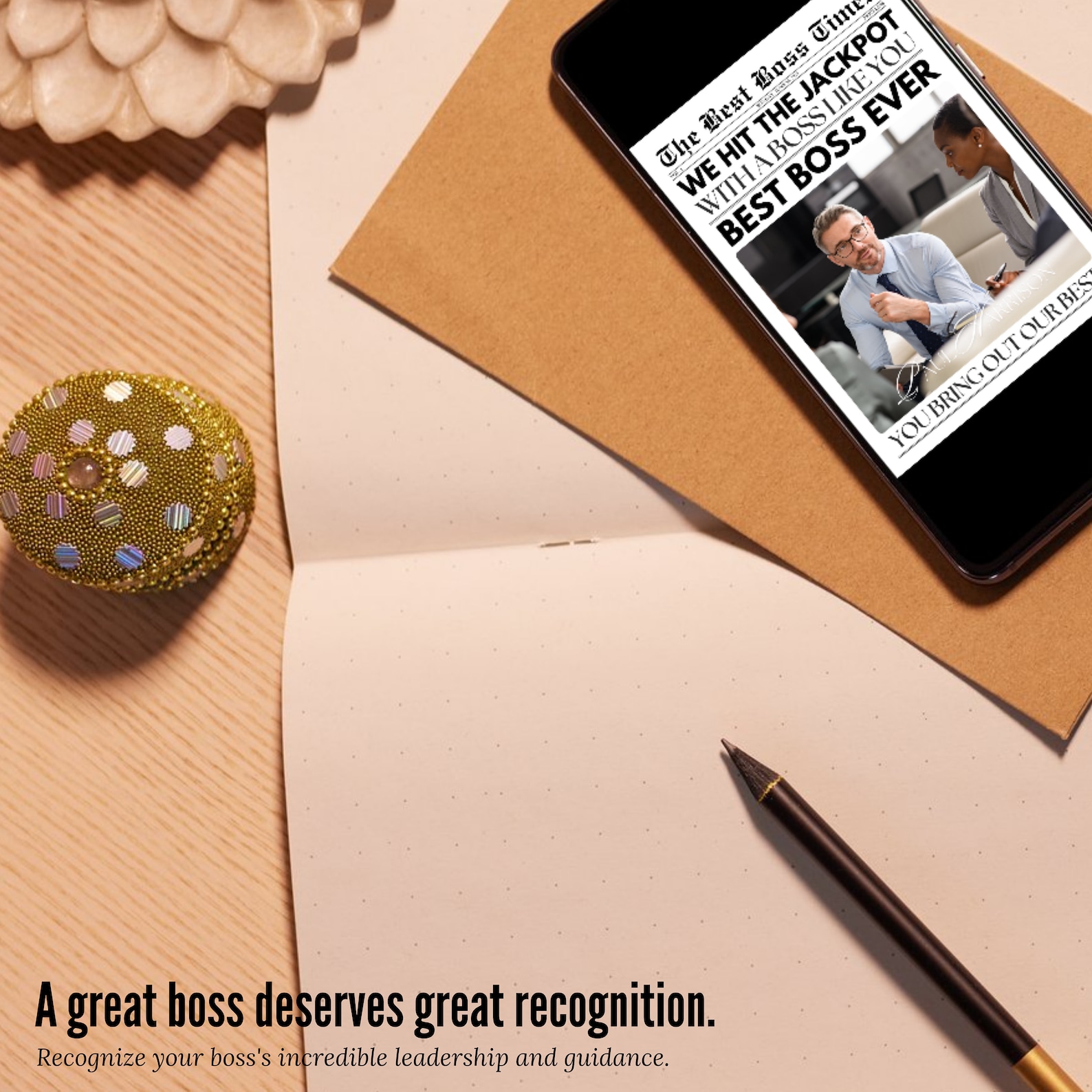 Custom Editable Best Boss Digital Template Boss Appreciation Card Canva ...