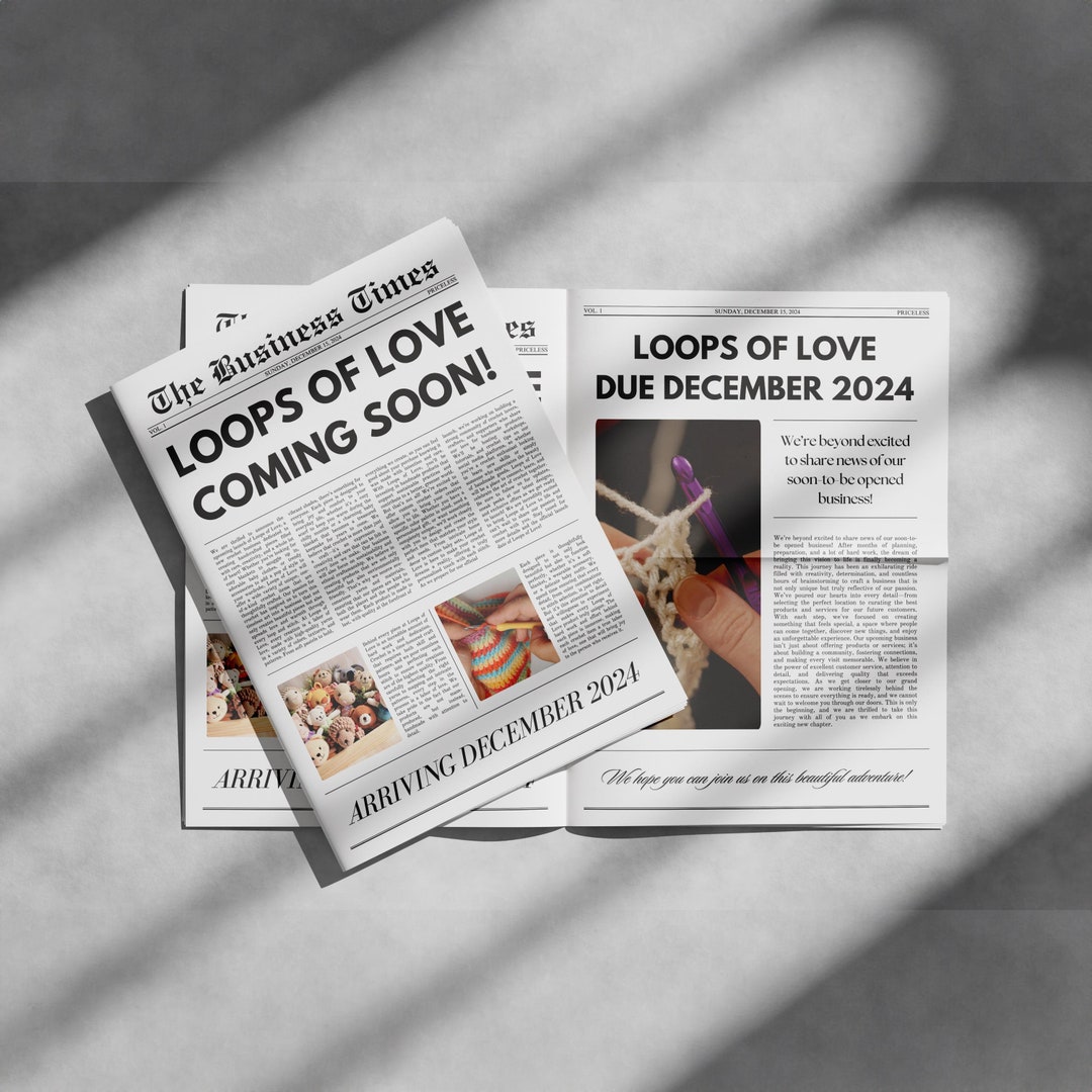 Canva Small Business Newspaper Template, Editable Large Newspaper New ...