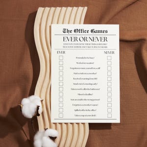 Work Party Office Game Printable Template, Canva Editable Office Party ...