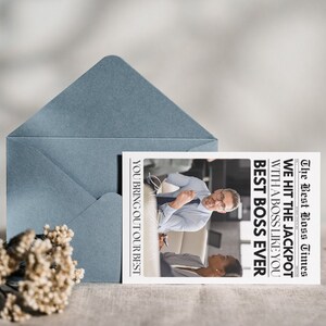 Custom Editable Best Boss Digital Template Boss Appreciation Card Canva ...