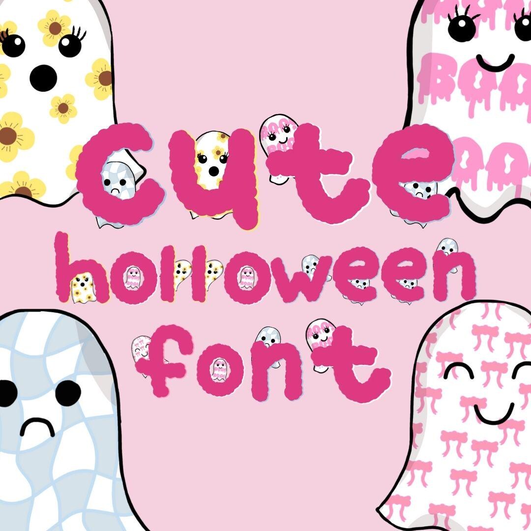 Cute Halloween Font, Holloween Alphabet Digital Stickers,font Letters ...