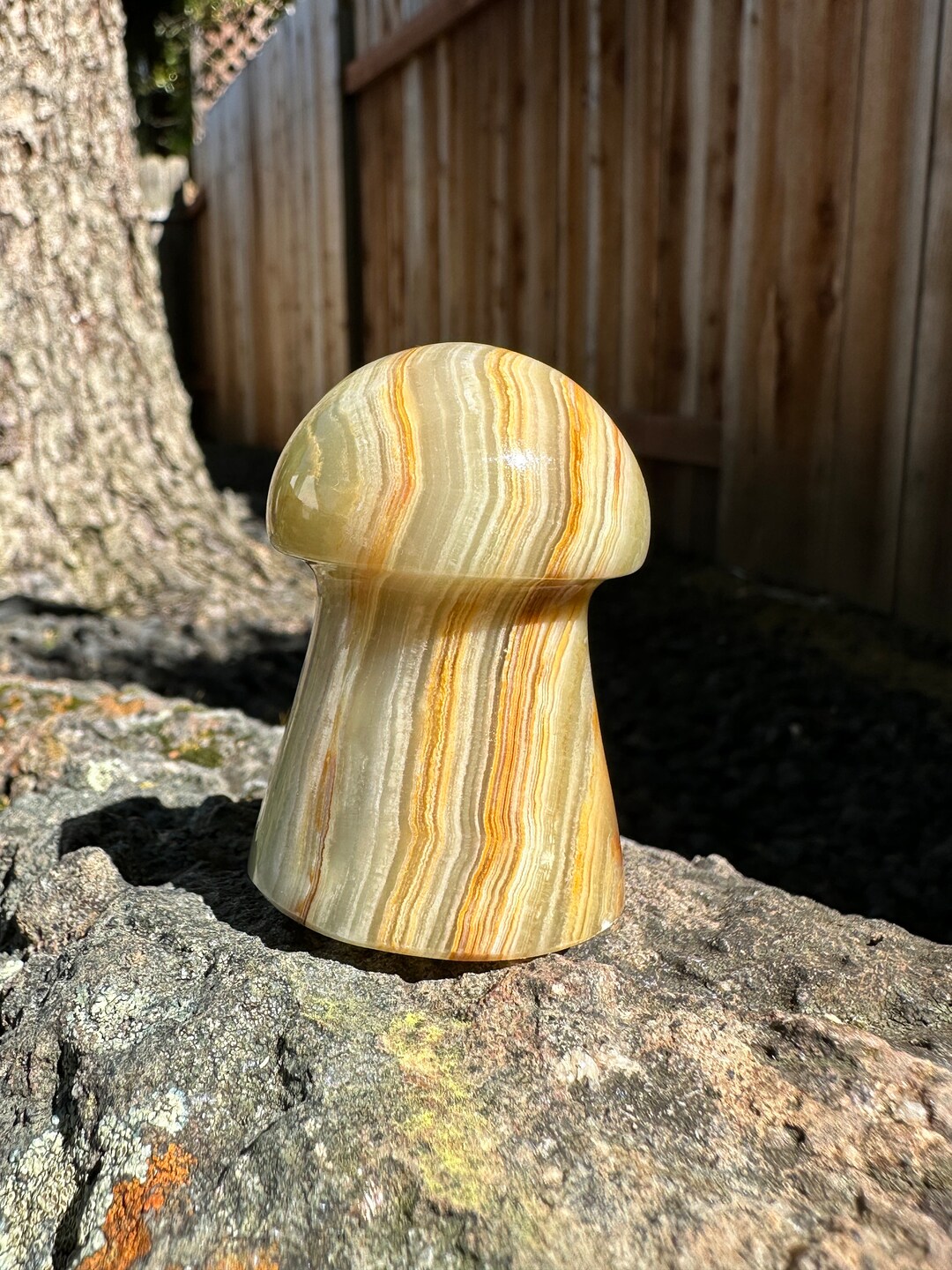 Banded Calcite onyx Mushroom - Etsy