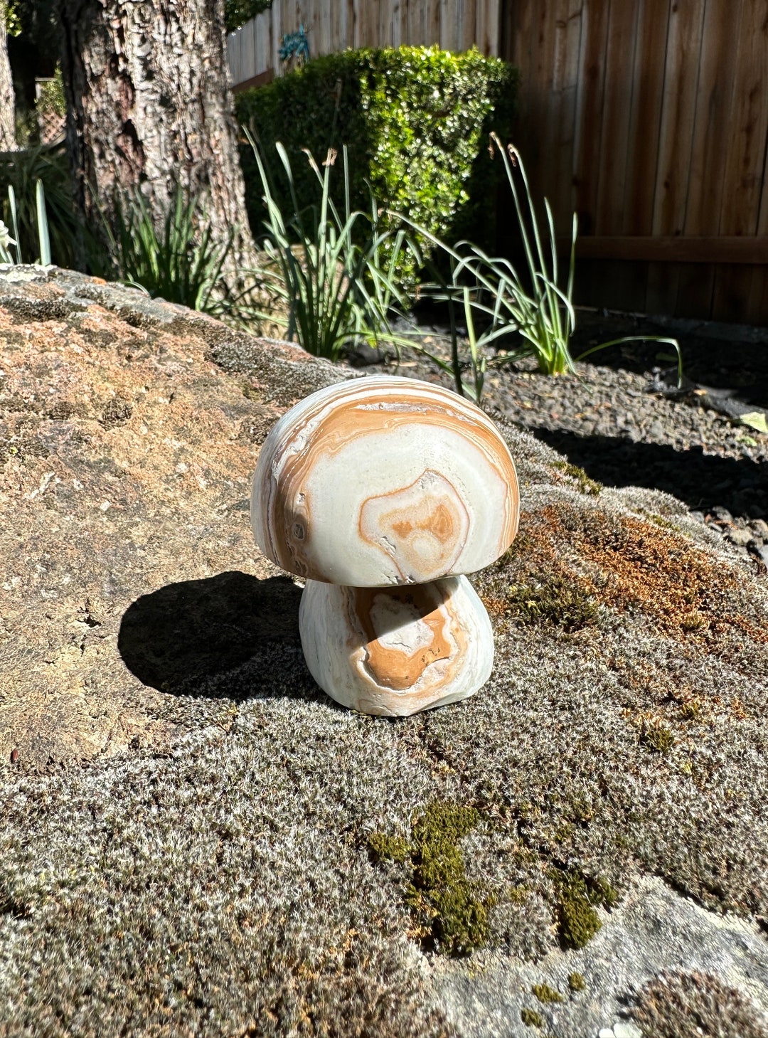 Calcite Mushroom -sculpture, Natural Healing Stone, Home Decorative ...