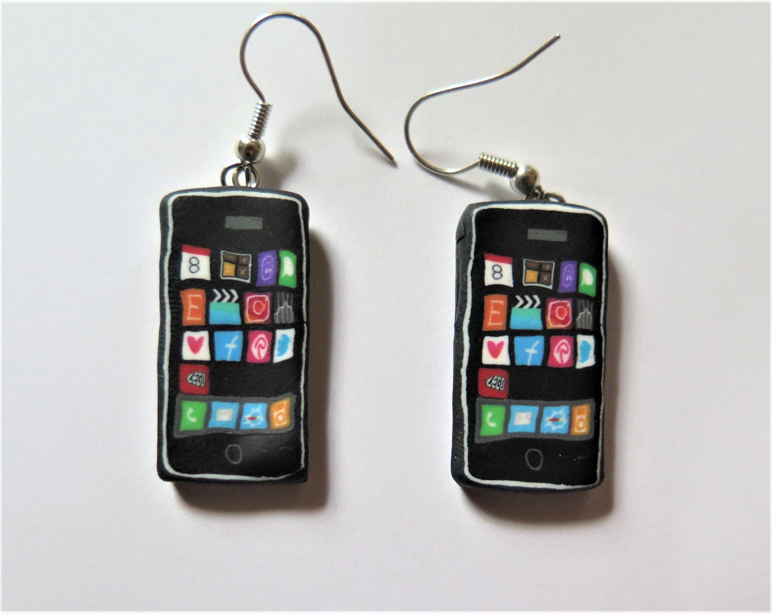 IPhone Dangly Earrings - Etsy