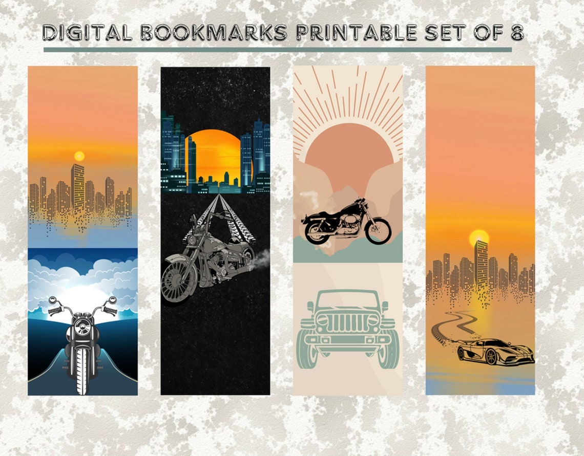 Digital Bookmarks, Book Lover Gift for Guys, Bookmarks for Men ...
