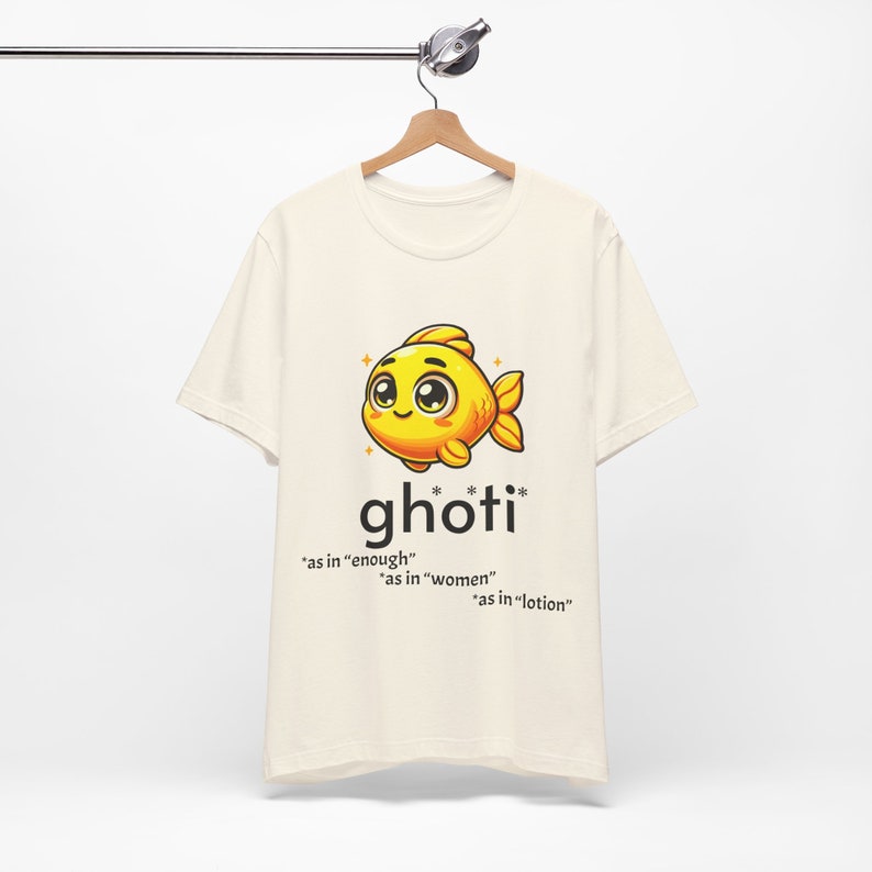 Fish/ghoti English Pronunciation Joke T-shirt for Language Geeks ...