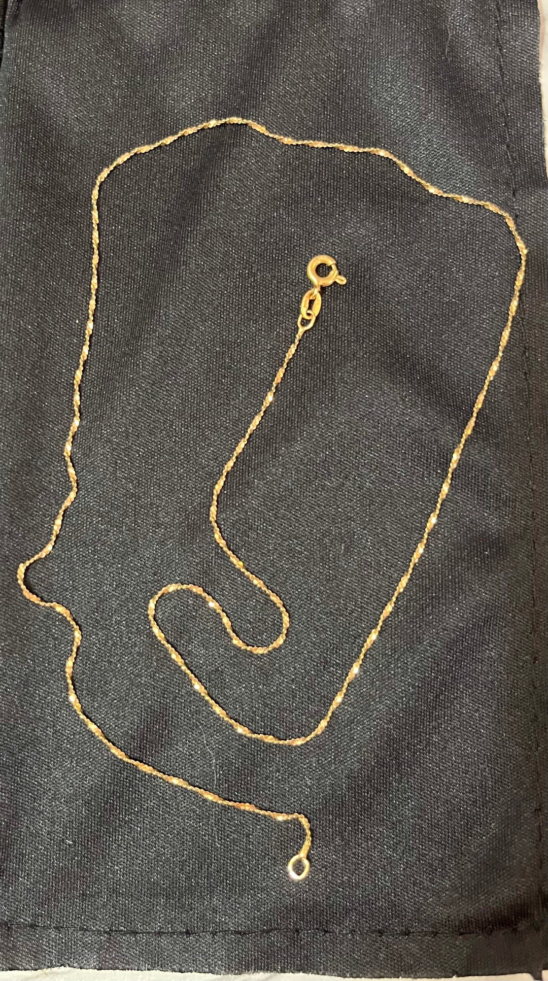 Vintage 18K Gold Diamond Cut Singapore Chain 18 Inch - Etsy