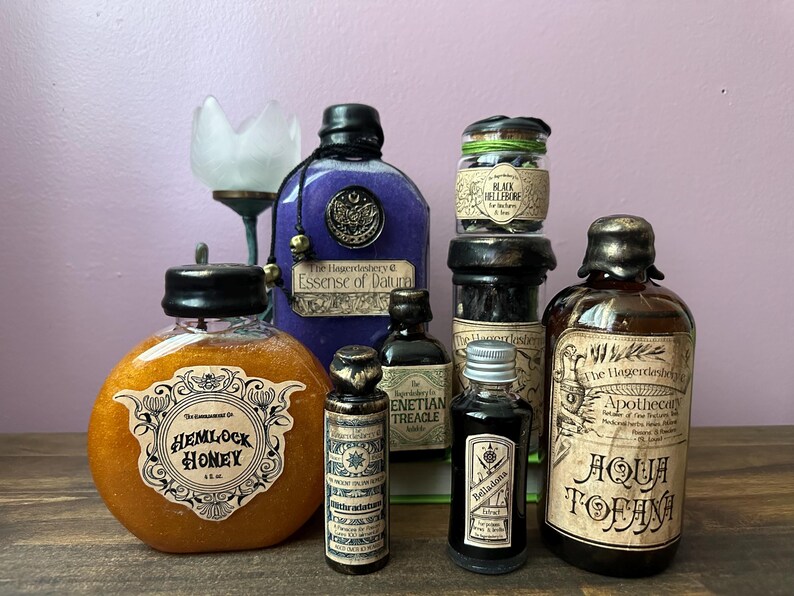 Poison Potion Labels, Digital Printable Potion Labels, Spooky ...