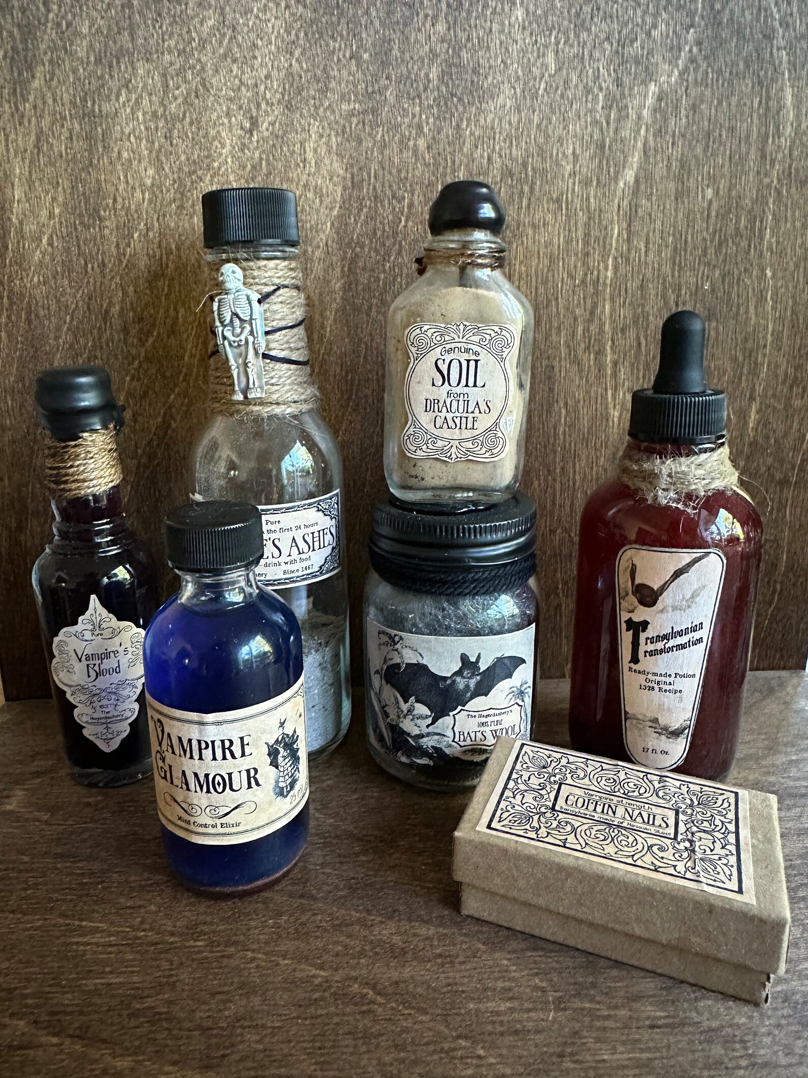 Vampire Potion Labels, Digital Printable Potion Labels, Spooky ...